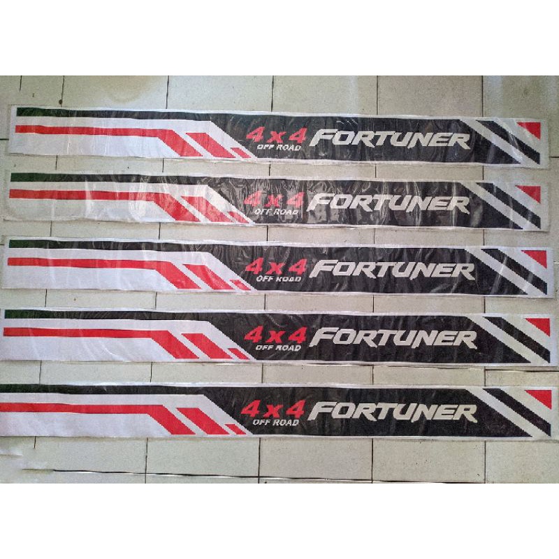Jual stiker lis Fortuner - striping mobil isi sepasang kanan kiri ...