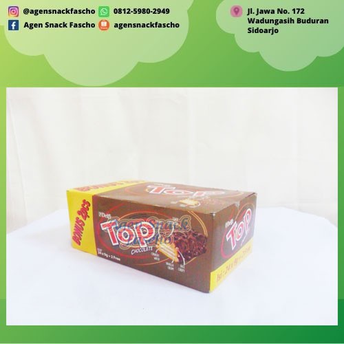 Jual Delfi Top Wafer Chocolate / Black in White / Strawberry 9 gram ( 1 ...