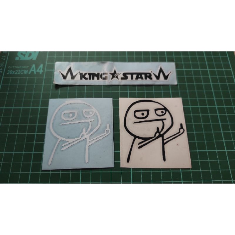 Jual cutting sticker meme fucek dua tangan lucu | Shopee Indonesia