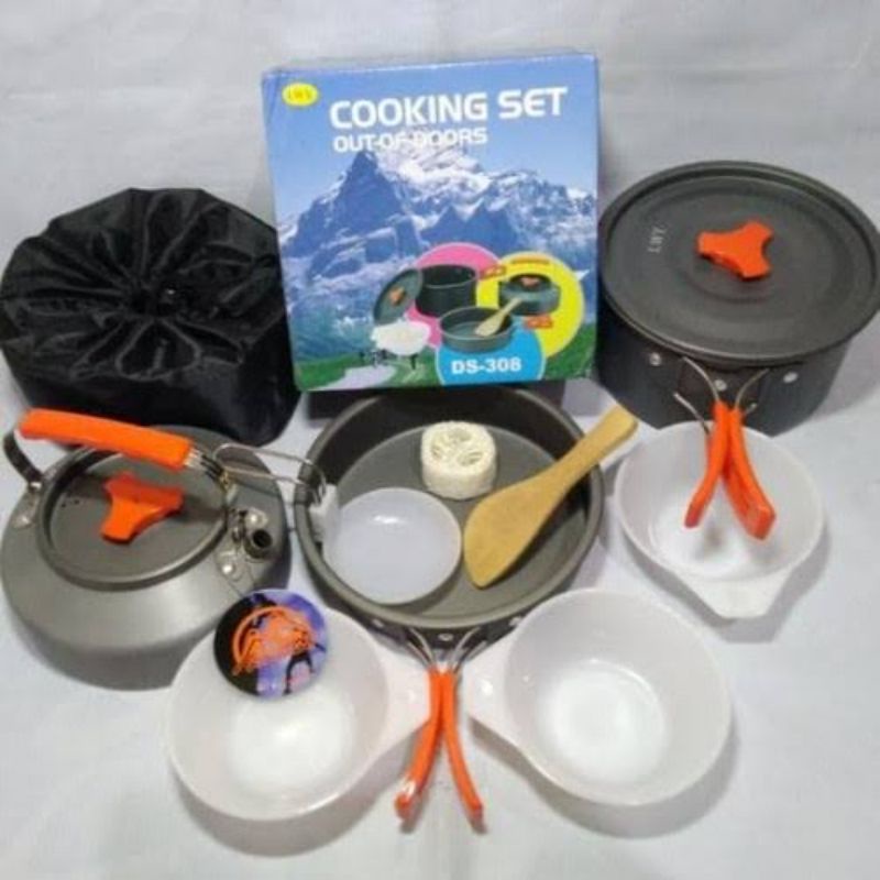 Jual ALAT MASAK CAMPING COOKING SET DS 308 300 301 200 101 | Shopee ...