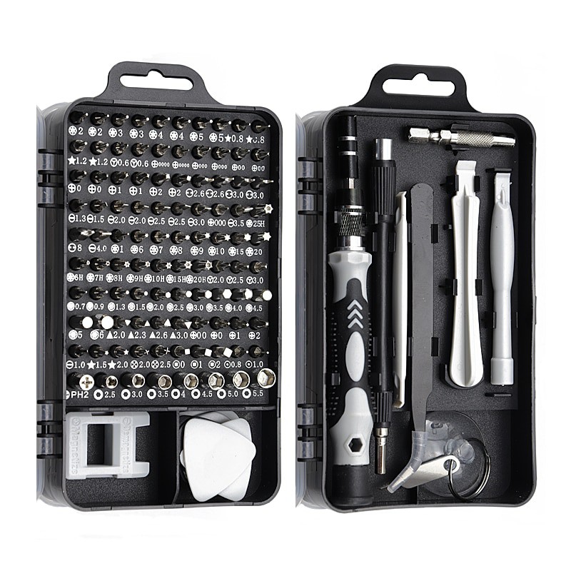 Jual Obeng Set Reparasi Smartphone Laptop Repair Tool Kits Set Box 115 in 1 | Shopee Indonesia