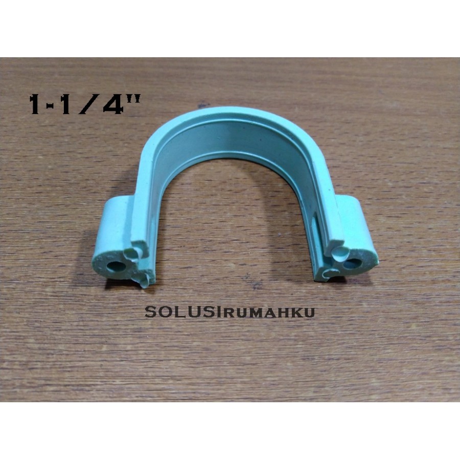 Jual Klem Pipa PVC 1-1/4 Inch Clamp/Clam / jepitan 1-1/4" 1.25" Plastik ...
