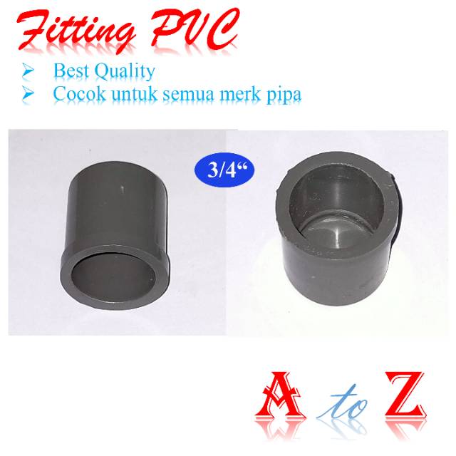 Jual Tutup pipa/cap/dop pvc 3/4" | Shopee Indonesia