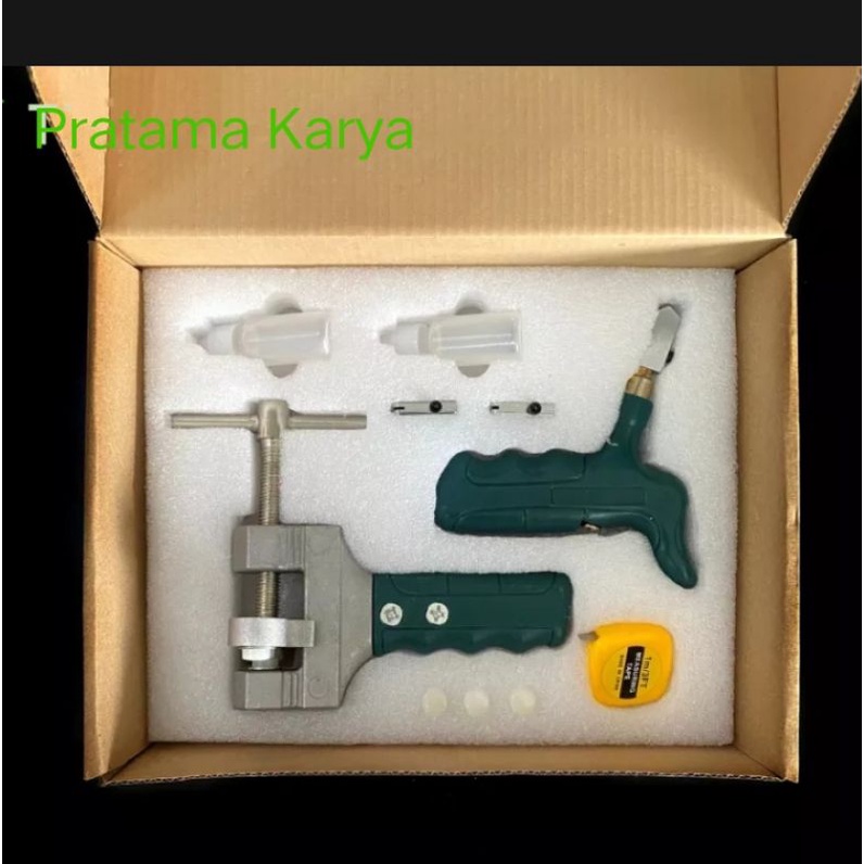 Jual Full Set Alat Potong Kaca Keramik Granit Ubin Diamond Glass Cutter ...