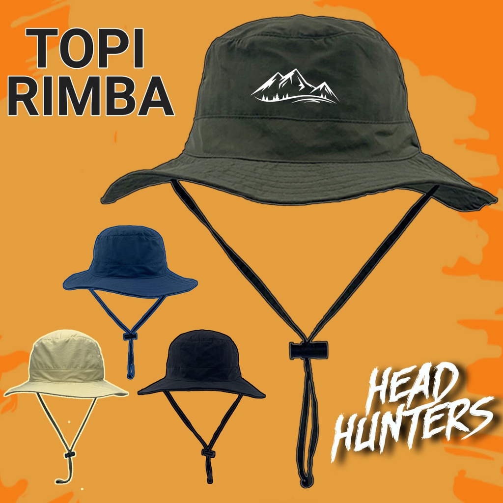 Jual Topi Gunung Rimba Outdoor Hiking Hutan Camping Hat Tali Pria ...