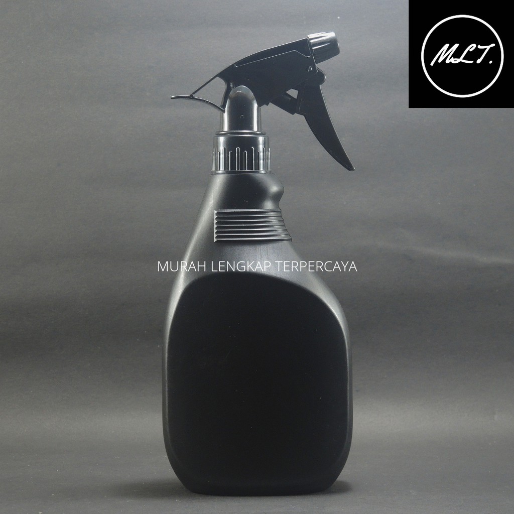 Jual BOTOL HDPE 500ML TRIGER HITAM/BOTOL SPRAY 500ML HDPE TUTUP TRIGGER | Shopee Indonesia