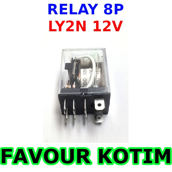 Jual LY2 LY2N LY2N-J LY2N - J LY2NJ 12V DC COIL POWER RELAY 8PIN FVKOTIM | Shopee Indonesia