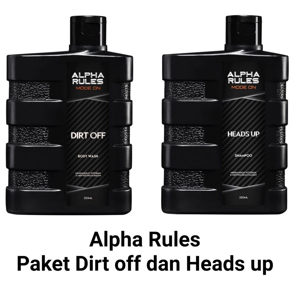 Jual Alpha Rules Paket Dirt Off Dan Heads Up | Shopee Indonesia