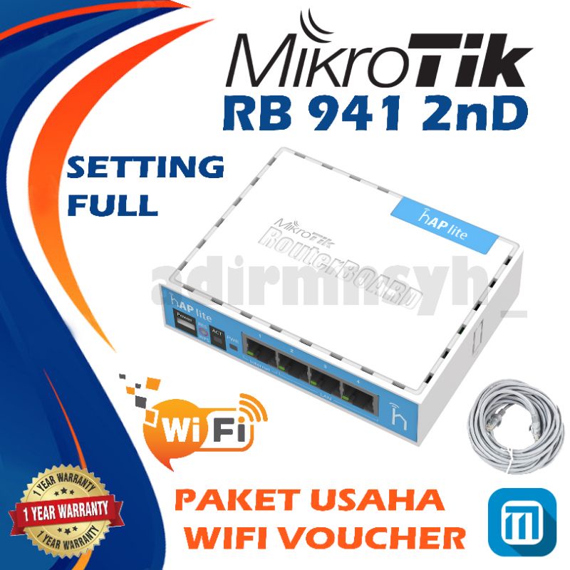 Jual Mikrotik Rb941 2nd Tc Hap Lite Full Setting Hotspot Rt Rw Net