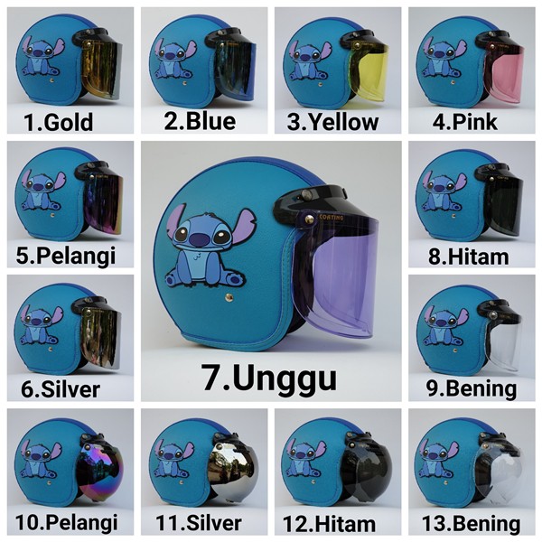 Jual Helm wanita keren kekinian helm kulit bogo untuk dewasa kualitas ...