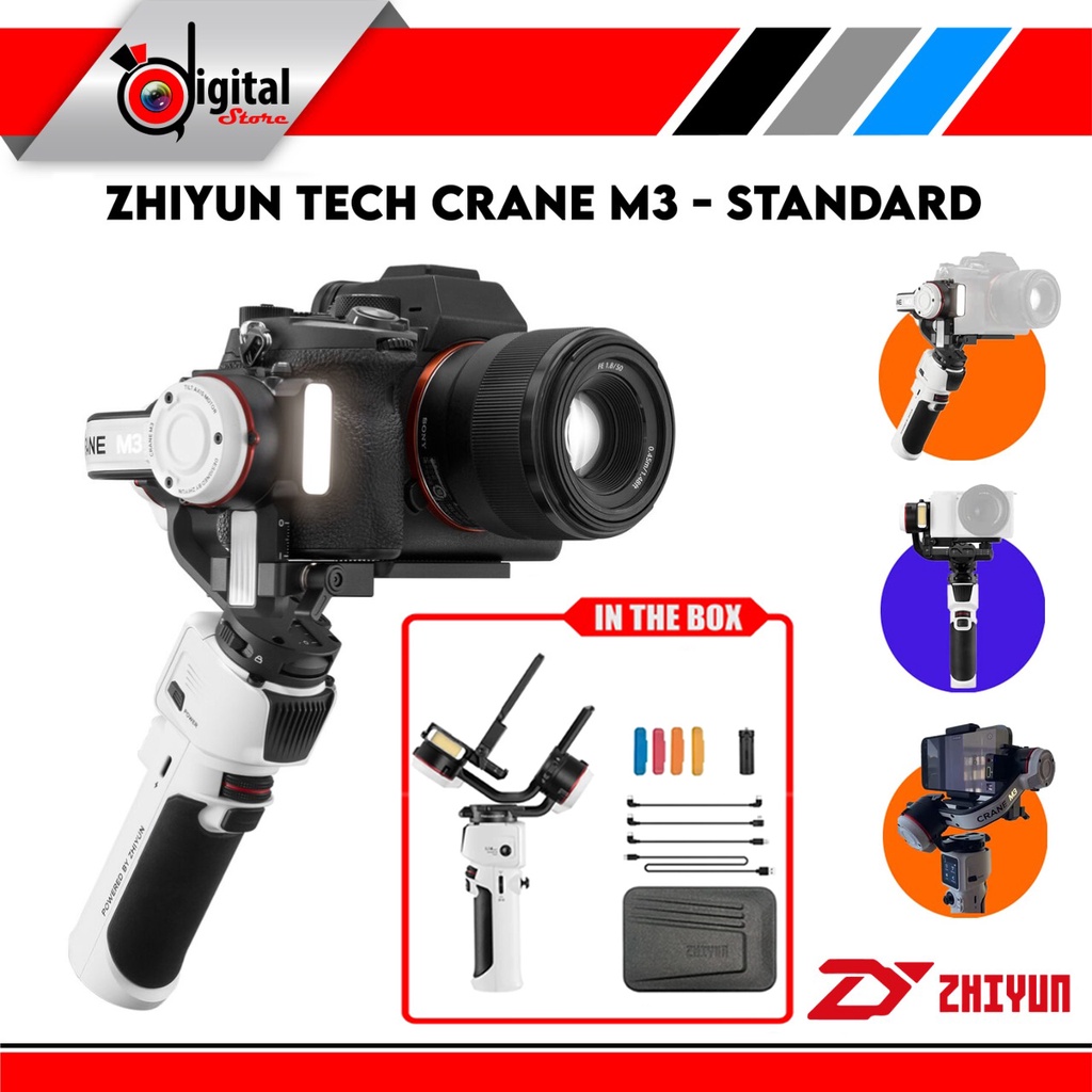 Jual Zhiyun Tech CRANE M3 3-Axis Handheld Gimbal Stabilizer | Shopee ...