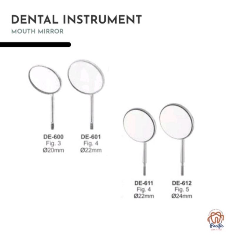 Jual Kaca mulut Gigi No.4 & No. 5 / Dental Miror stainless Steel ...