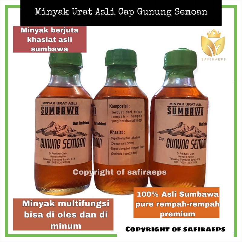 Jual MINYAK URAT SUMBAWA ASLI GUNUNG SEMOAN-MINYAK AMPUH UNTUK SEGALA ...