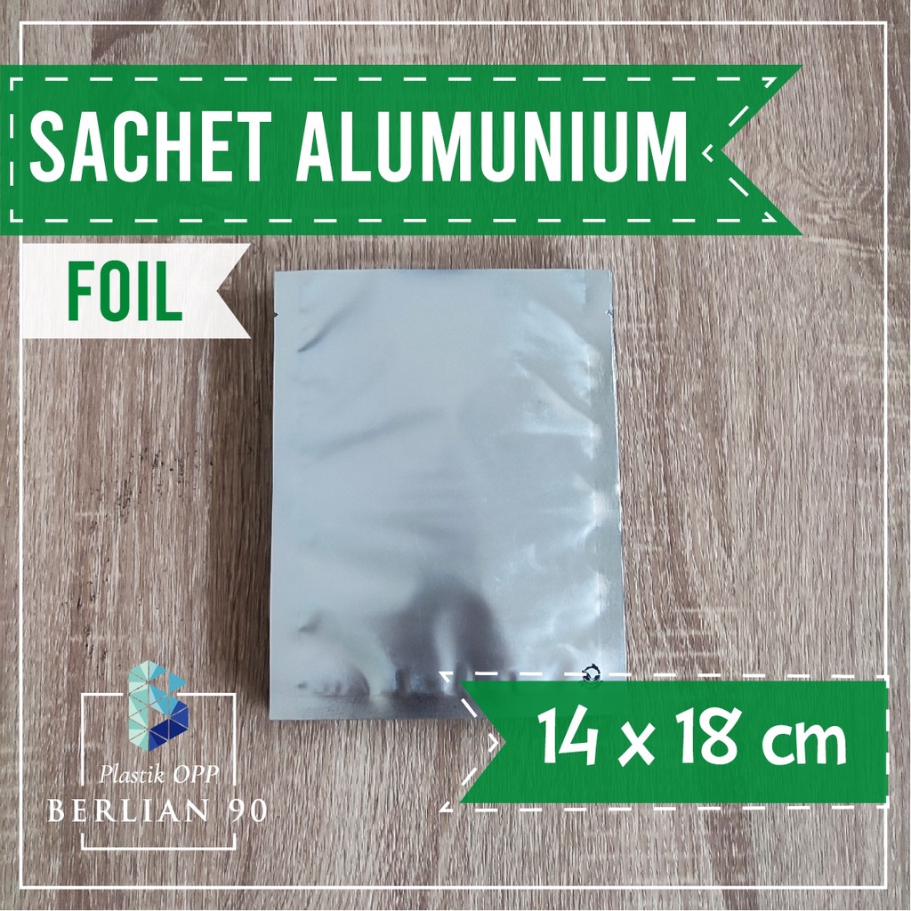 Jual Alumunium Foil Sachet 14x18 cm Plastik Sachet Bag (100 PCS ...