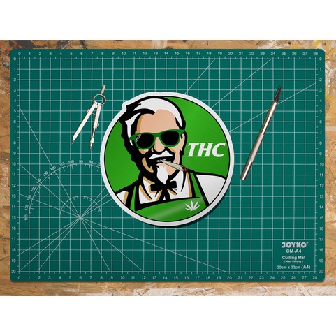 Jual Stiker Vinyl KFC-FCK-Sticker Motor Tumbler Laptop | Shopee Indonesia