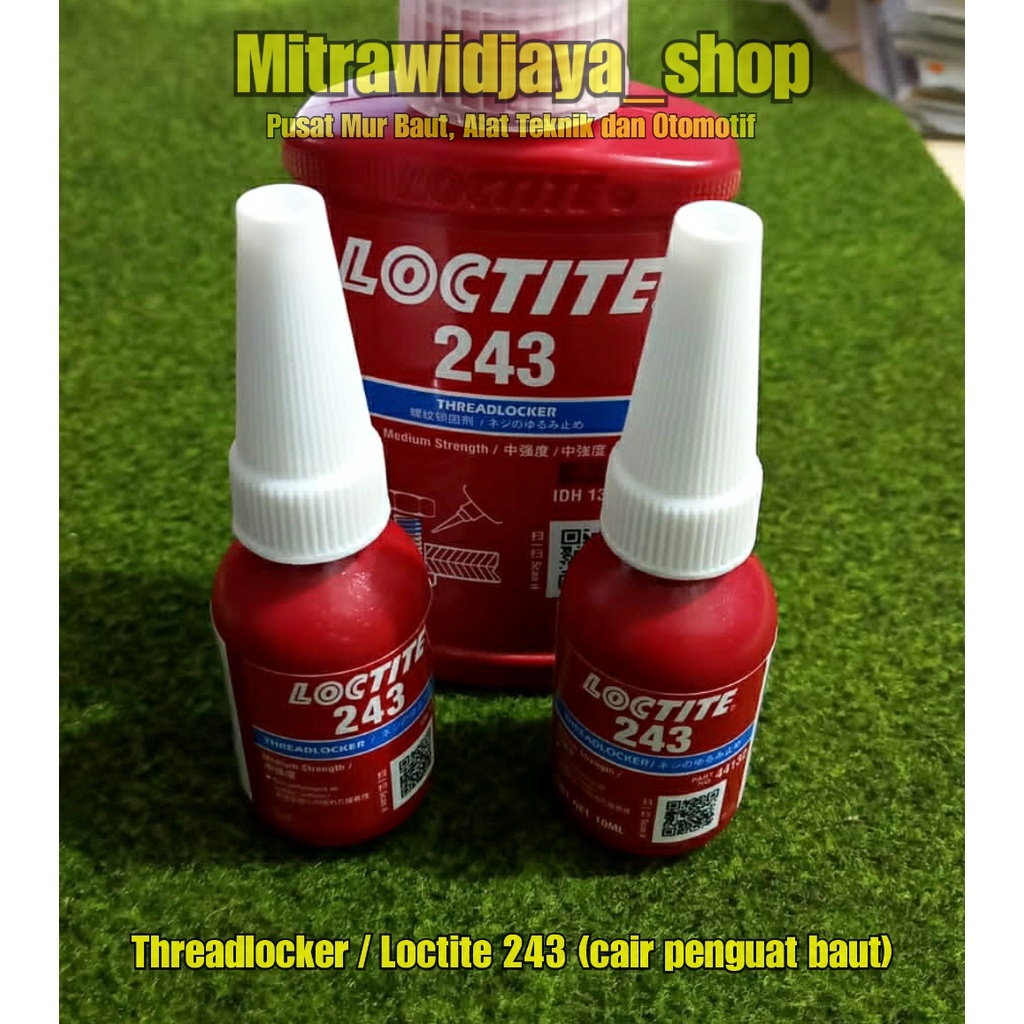 Jual LEM BAUT TAHAN PANAS DAN GETARAN LOCTITE 243 10ML UNTUK BAUT NON ...