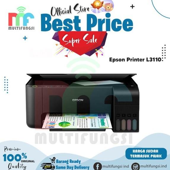 Jual Printer Epson L3110 Ecotank Garansi Resmi Print Scan Copy L 3110 ...