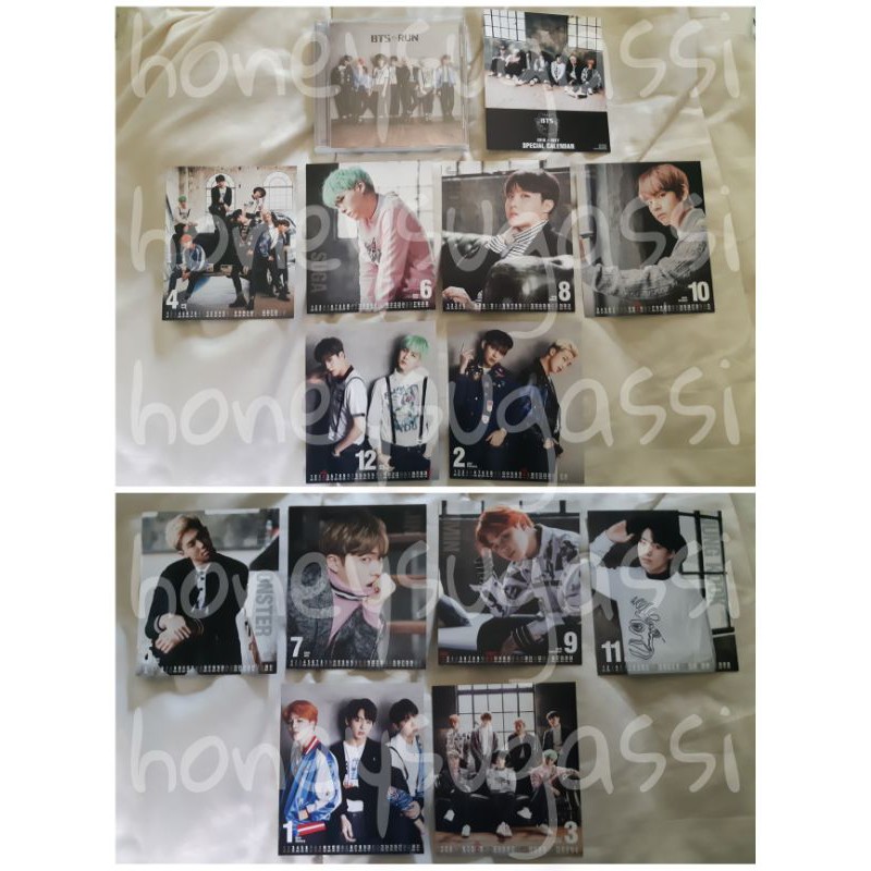 Jual Preloved BTS - Album & Calender / Kalender Run Japanese Ver. (Loppi HMV Limited Edition ...
