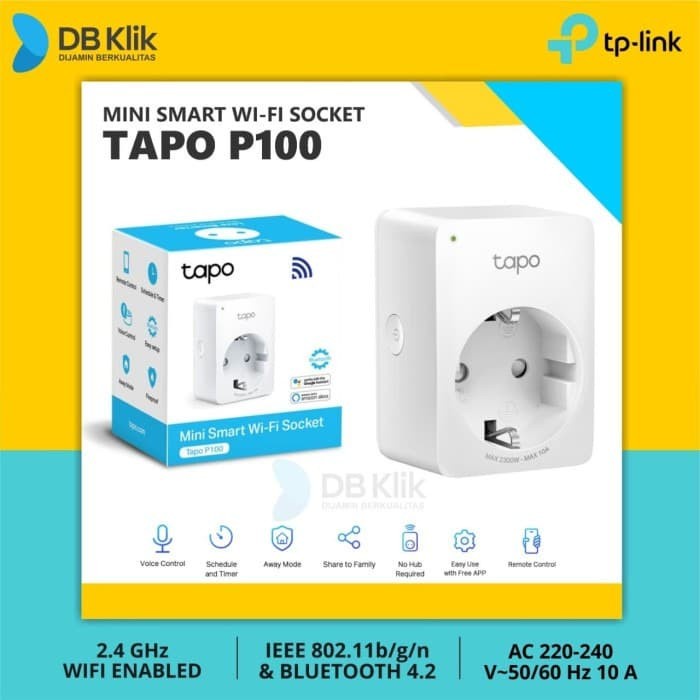 Jual TP-Link TAPO P100 Mini Smart WiFi Socket (TP Link TAPO P 100 ...