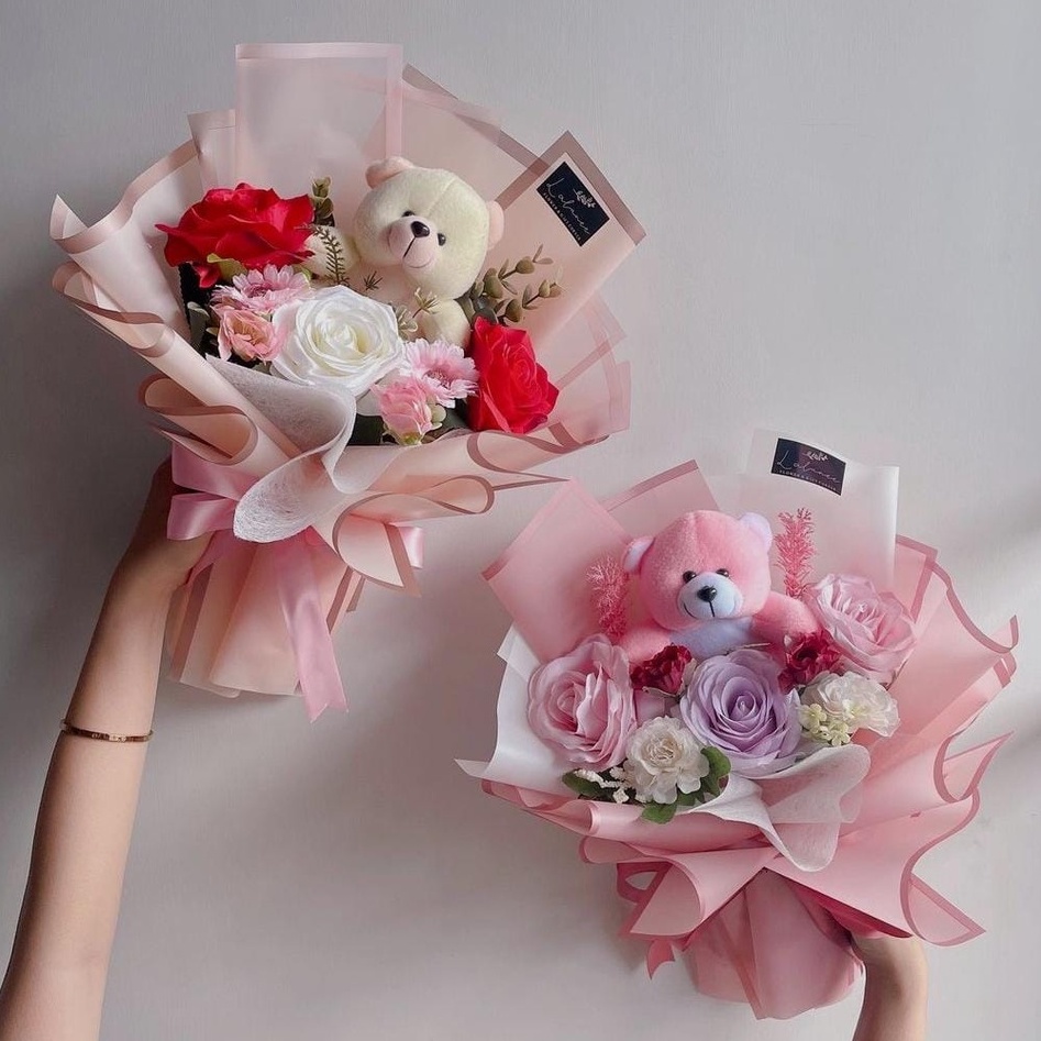 Jual BUKET BONEKA WISUDA ULTAH GRADUATION BOUQUET ARTIFICIAL FLOWER ...