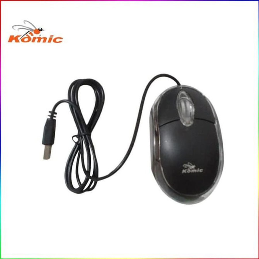 Jual Mouse PC Laptop cpu rakitan wayar Usb Komic M800 Standar mice ...