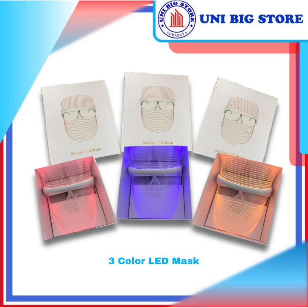 Jual 3 Color LED Face Shield BEAUTY Mask - SPA Wajah Light Therapy ...