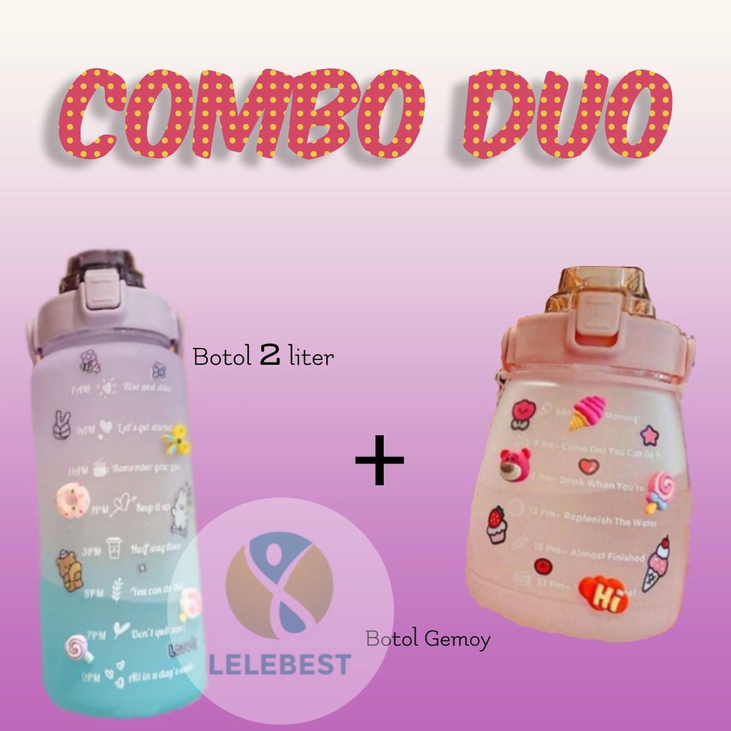 Jual Paket Combo DUO Botol 2liter 1pcs + Botol Gemoy 1pcs | Shopee ...