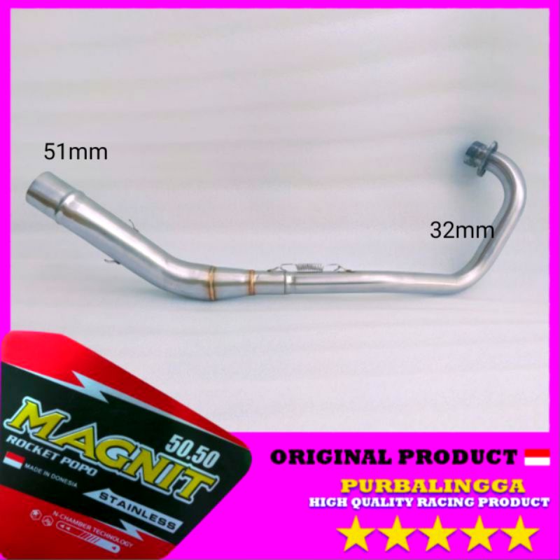Jual Big elbow Sniper 155 pipe stainlessfor Yamaha sniper 155 new fit ...