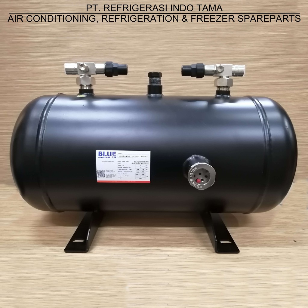 Jual RECEIVER TANK BLUE 16L , IN/OUT 5/8" HORIZONTAL LIQUID ...