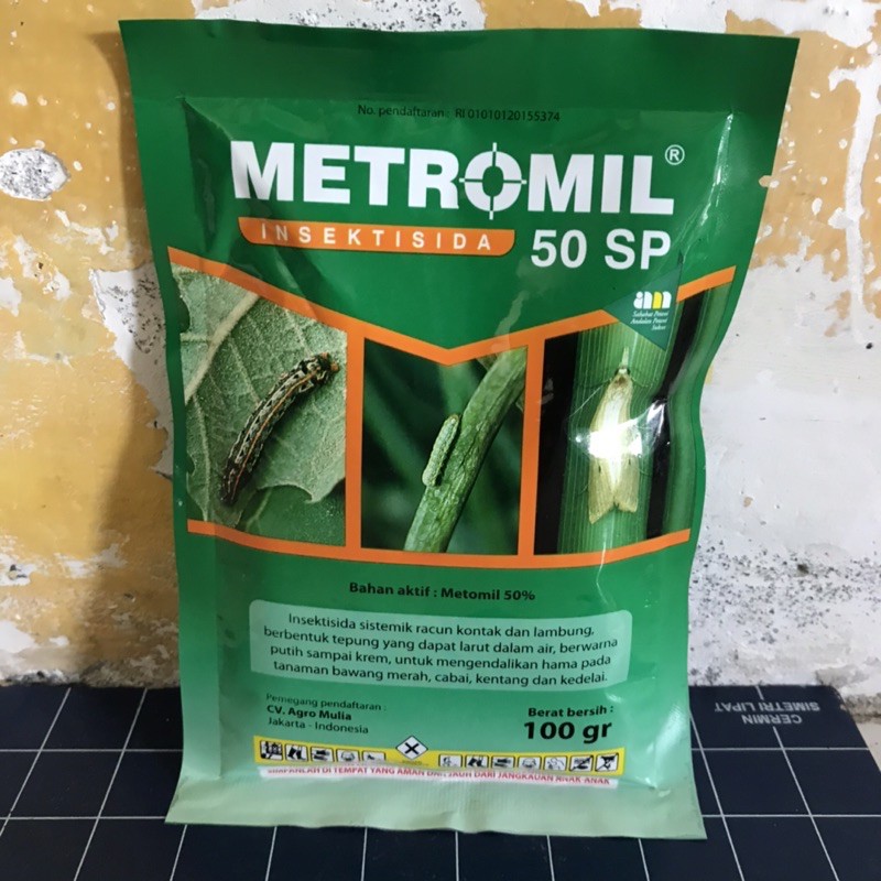 Jual INSEKTISIDA METROMIL 50 sp 100gr bahan aktif : Metomil 50% ...