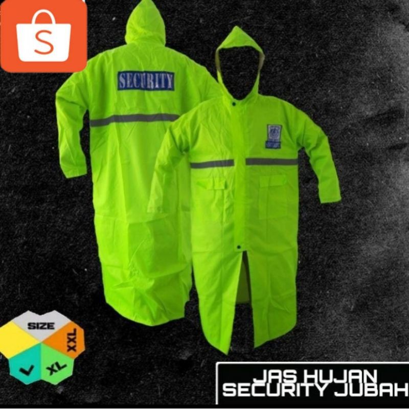 Jual JAS HUJAN SECURITY SETELAN JUBAH/JAS HUJAN SATPAM/MANTELPOLISI ...