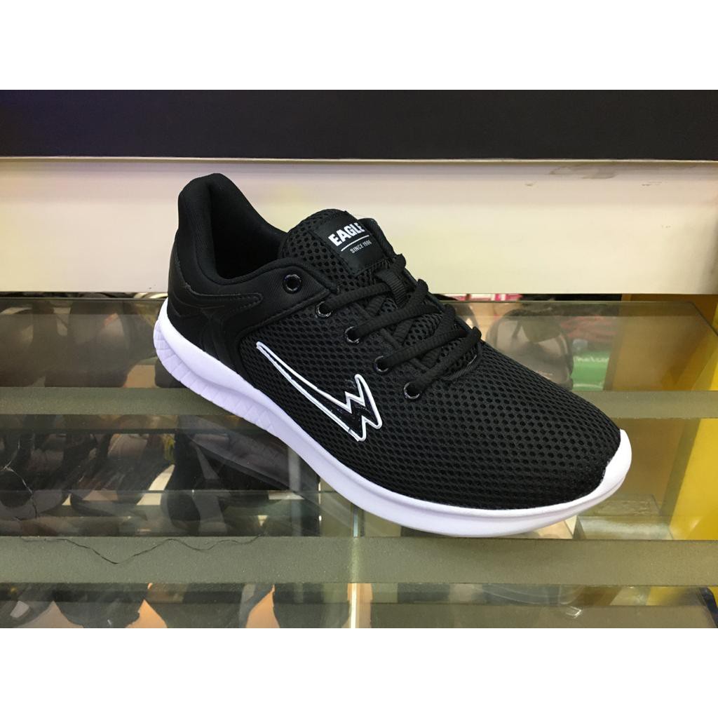 Jual Sepatu Running Eagle Bellagio - Black, White | Shopee Indonesia
