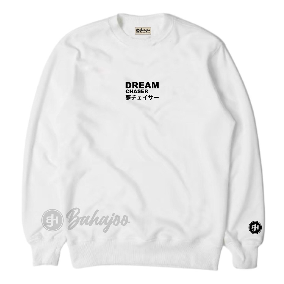 Jual Sweater Crewneck Pria Distro Original Putih Switer Oblong Cowok ...