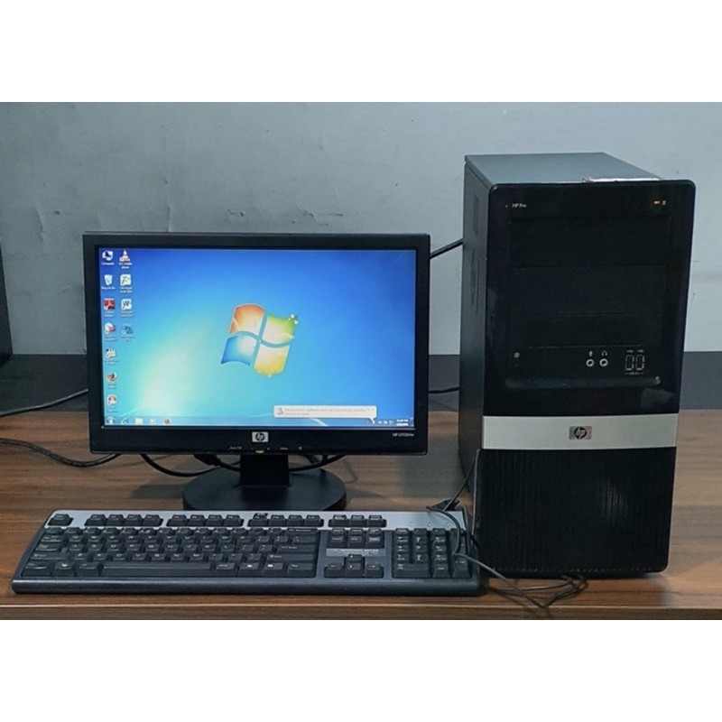 Jual PAKET CPU HP CORE 2 DUO LCD 16inch KOMPLIT KEYBOARD MOUSE FREE ...