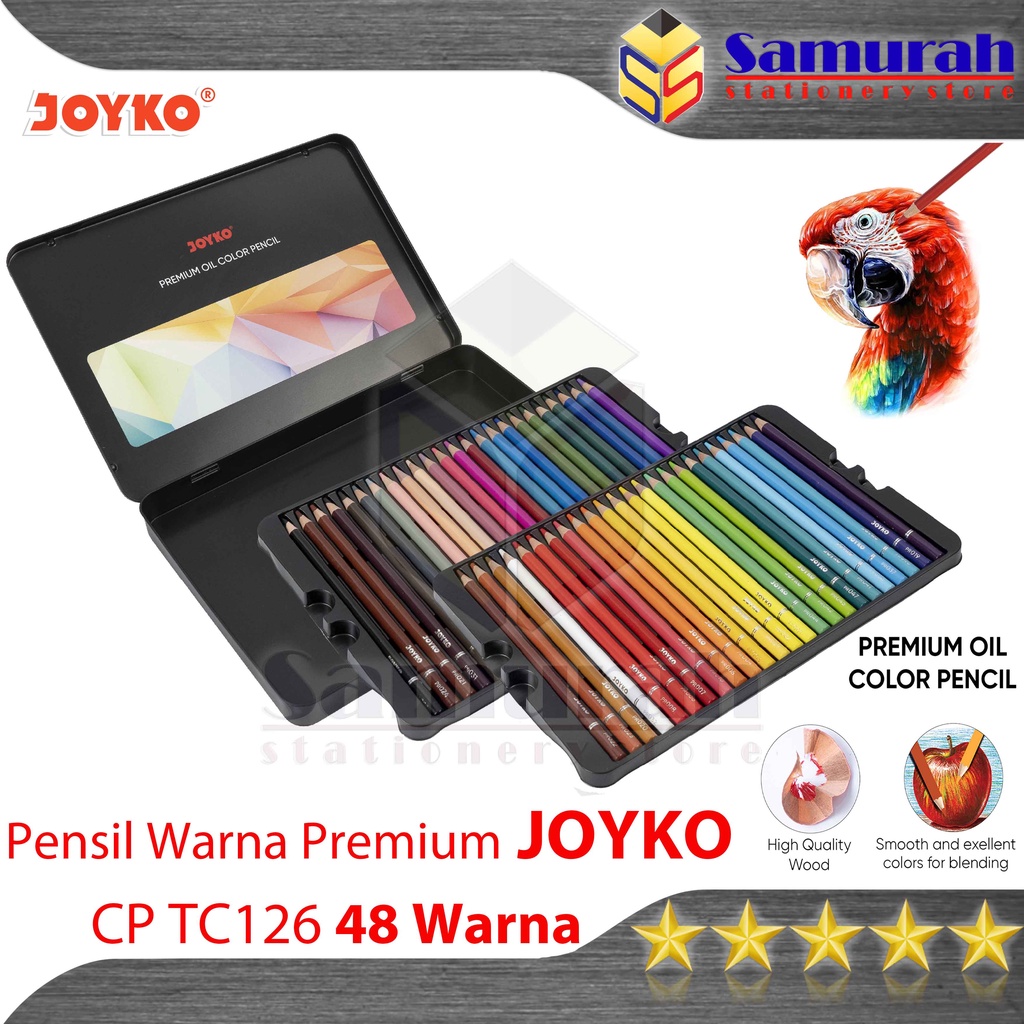 Jual Pensil Warna Minyak Joyko CP TC126 48 Warna / Premium Oil CP-TC126 ...