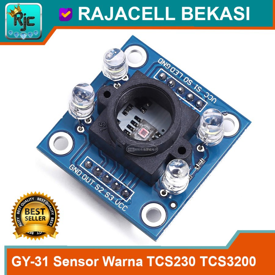 Jual GY-31 Sensor Warna TCS230 TCS3200 Color Recognition Module for ...