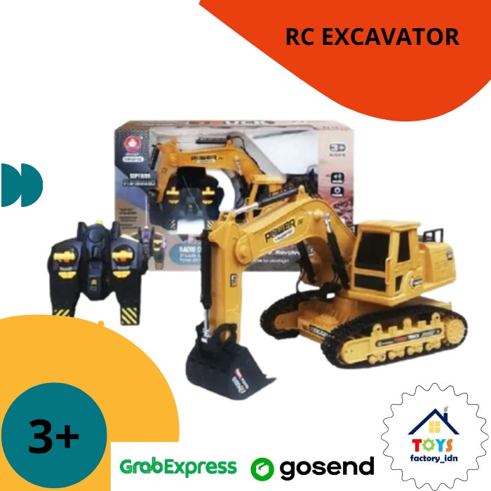 Jual Mainan Remote Control RC Truck Excavator Power Workbench 360 Heavy ...