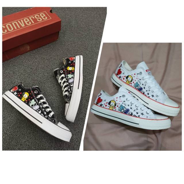 Jual SEPATU SNEAKERS CONVERSE X BT21 KARAKTER 36-40 | Shopee Indonesia