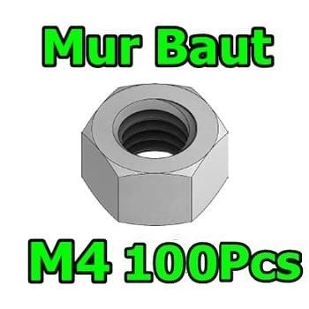 Jual MUR M4 - MUR COCOK UNTUK BAUT JP M 4 HEX NUT 4MM ISI 100 PCS ...