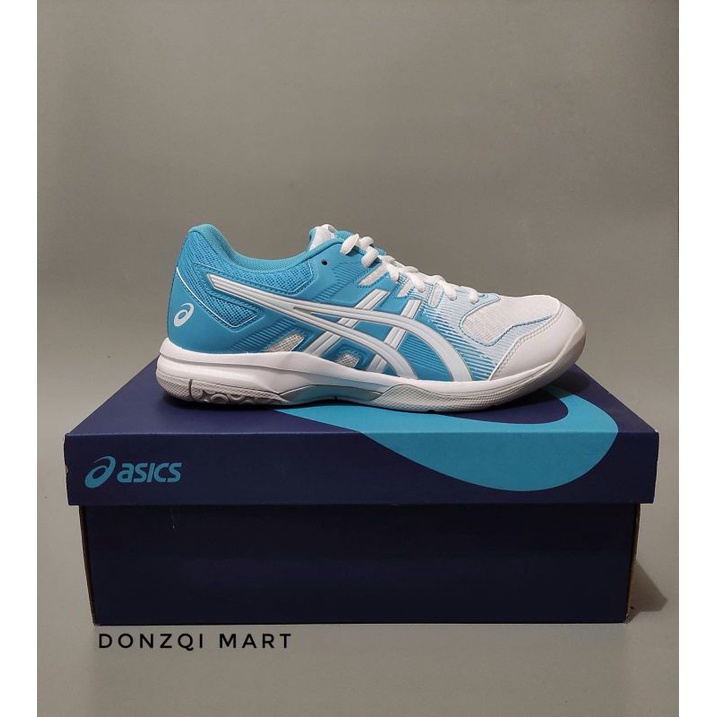Jual Sale !! Asics Gel Rocket 9 Women shoes - White/Aquarium | Shopee ...