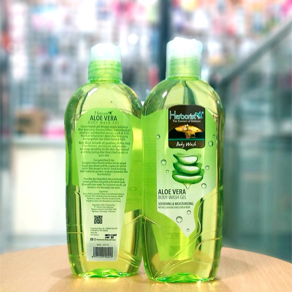 Jual Herborist Aloe Vera Body Wash Sabun Mandi Gel 250 ml | Shopee ...