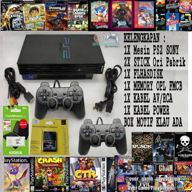 Jual PAKET PS2 FULL GAME PS1 PS2 & GAME RIBUAN GAME RETRO | Shopee ...