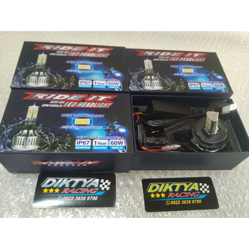 Jual Lampu Led Ride It 3 sisi 60 watt all motor dan Led Ride it 4 sisi ...