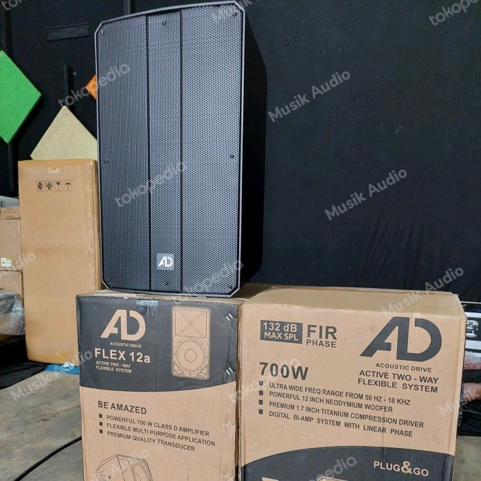 Jual Speaker aktif AD FLEX 12 Sepasang Original | Shopee Indonesia