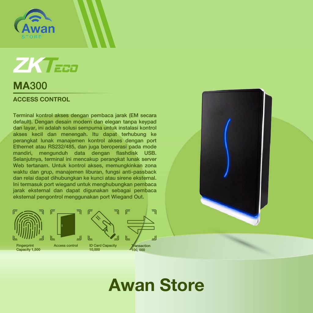 Jual ZKTeco SCR100 ACCESS CONTROL | Shopee Indonesia