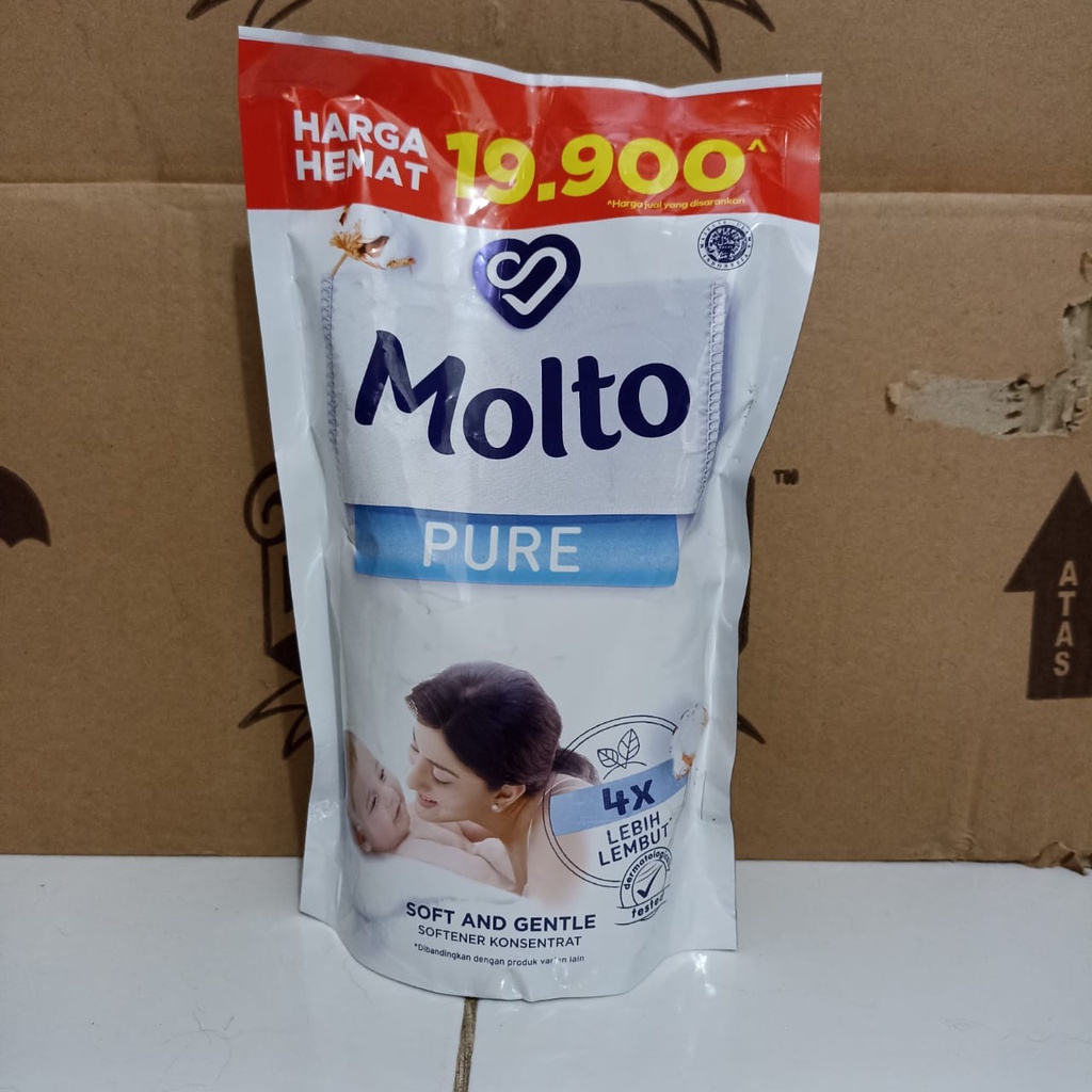 Jual Molto Pure Softener Konsentrat Soft & Gentle 680 ml | Shopee Indonesia