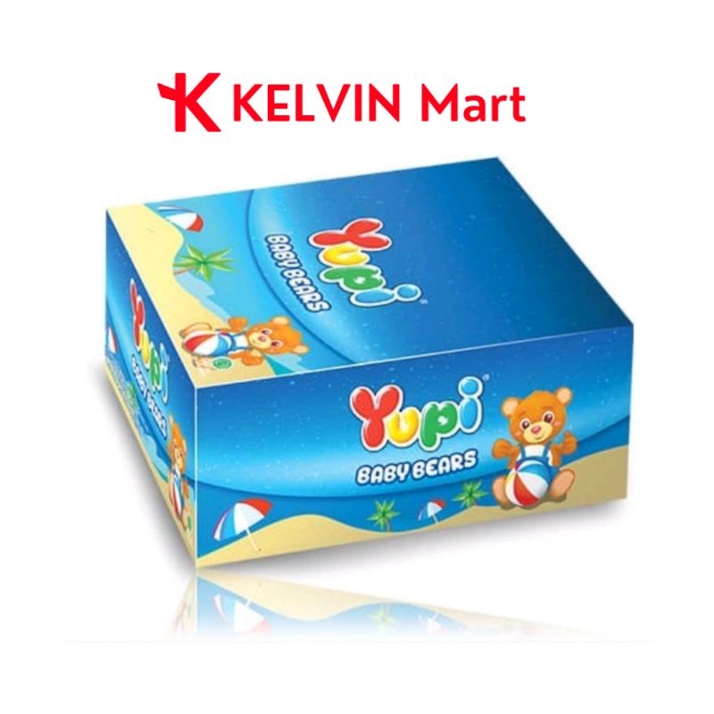 Jual Yupi Candy Gummy Baby Bears Box isi 24 pcs x 7g | Kelvin Mart ...
