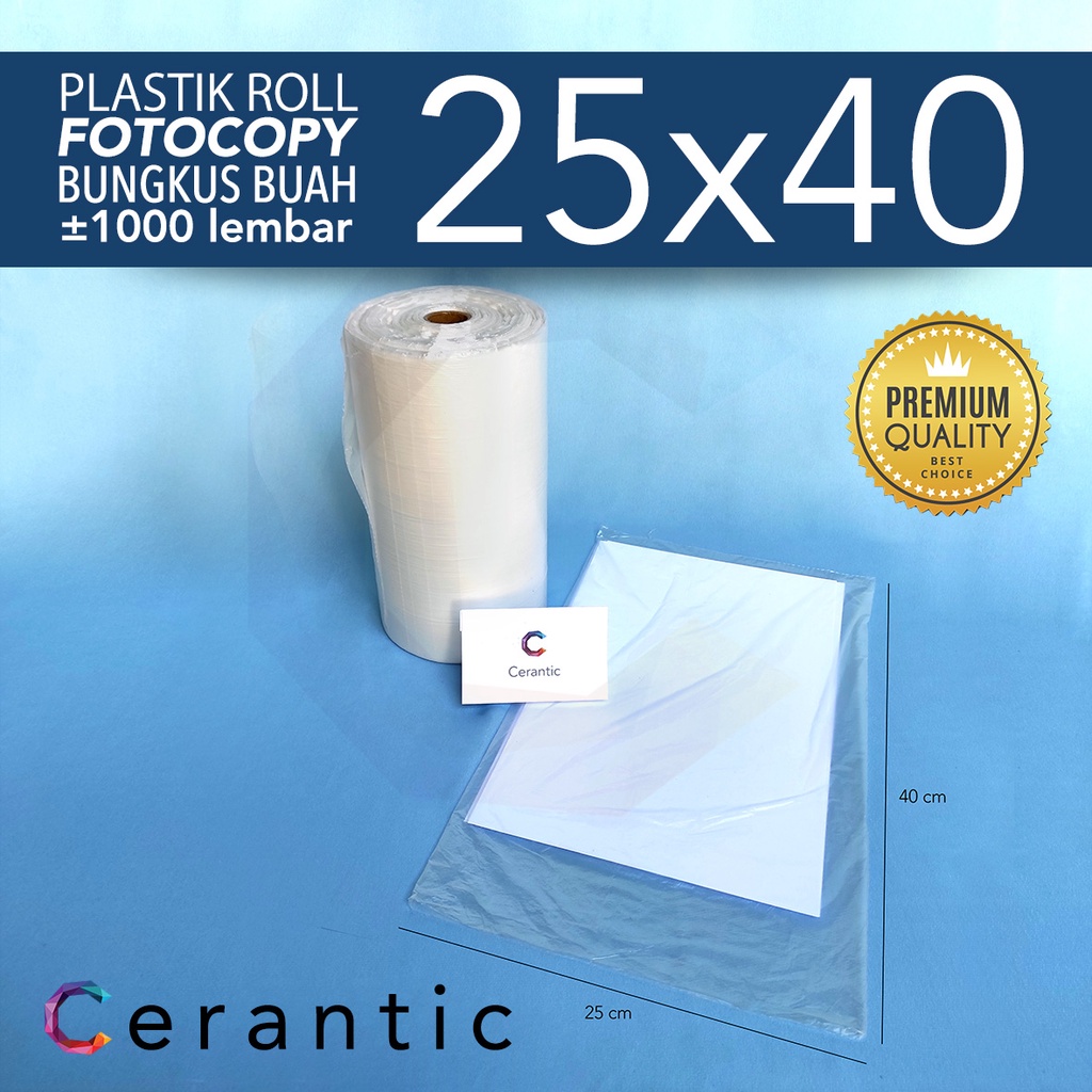 Jual Plastik Fotocopy - Plastik Buah ukuran 25x40cm isi +/- 1000lembar ...