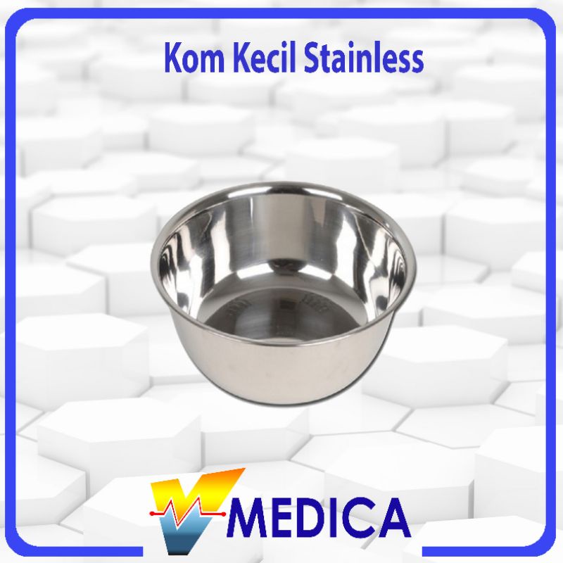 Jual Kom Kecil Stainless 9cm / Kom Medis 9cm / Com Stainless Medis 9cm ...