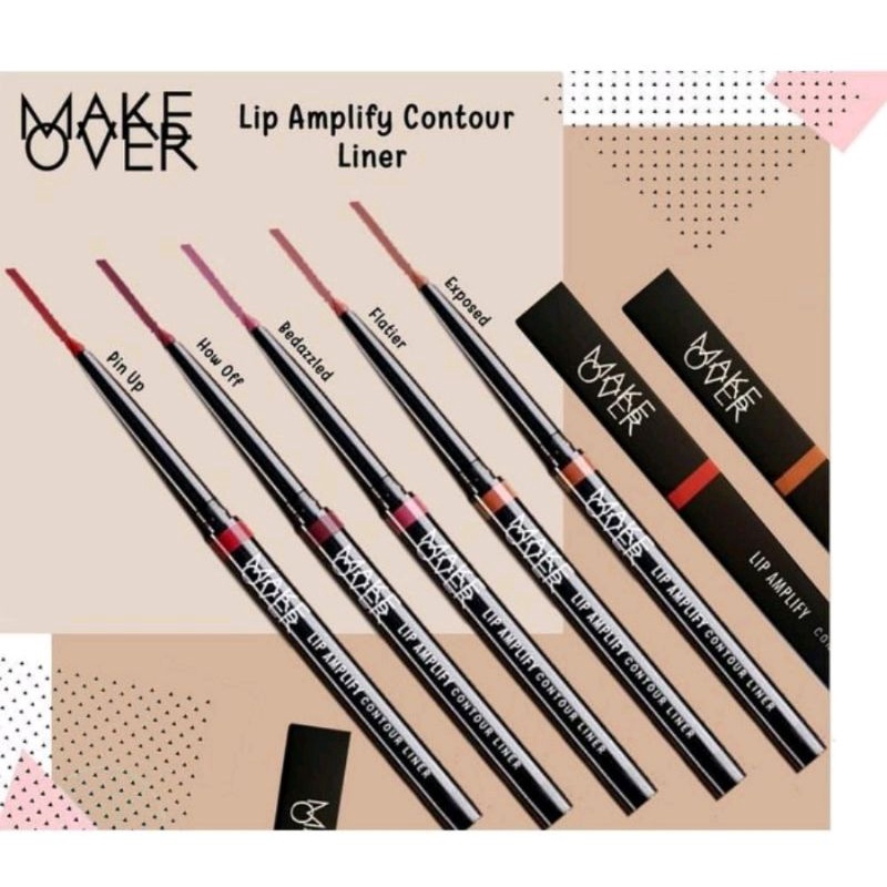Jual MAKEOVER LIP AMPLIFY COUNTOUR LINER (5 VARIAN) / MAKE OVER ...